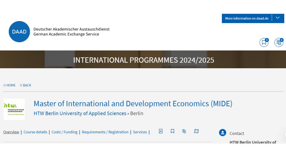 DAAD MIDE Scholarships 2025 in Germany (Fully Funded) - Makeoverarenaedu